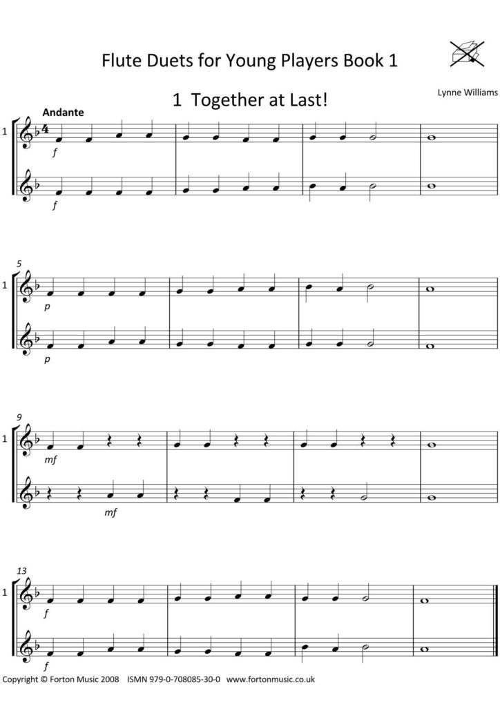 Flute Duets for Young Players Book 1 - Forton Music