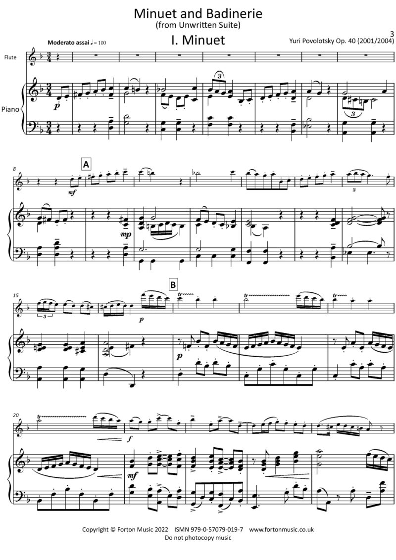 Minuet and Badinerie - Forton Music