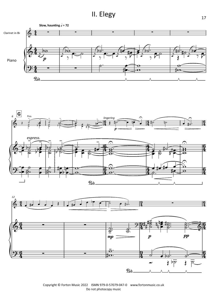Sonata for Clarinet and Piano - Forton Music